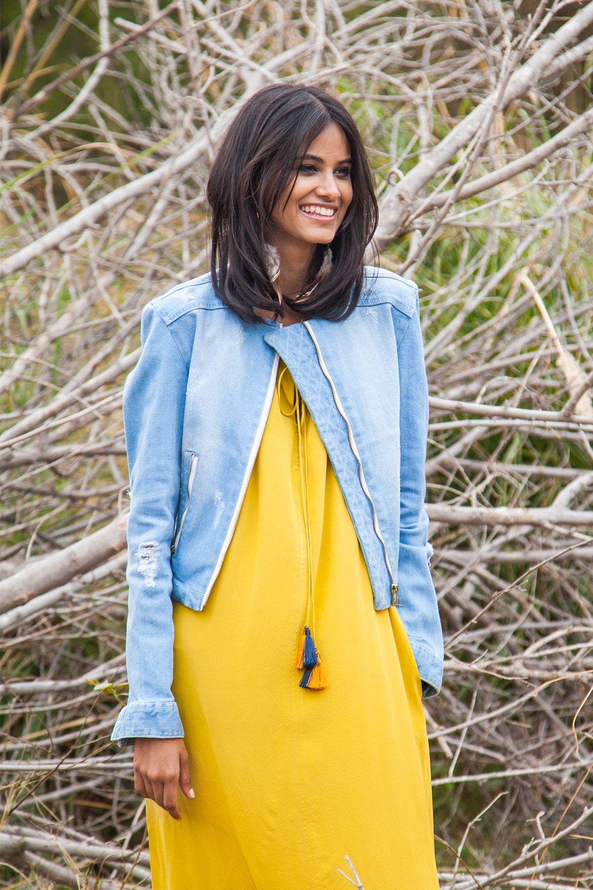 Women's Recycled Hand Beaded T91 Biker Jacket - Verandah